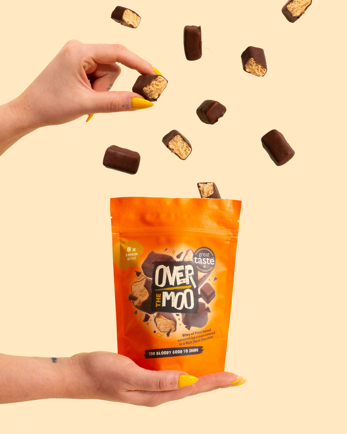 Over The Moo Caramel Ice Cream Bites | Vegan Caramel Ice Cream Bites UK ...