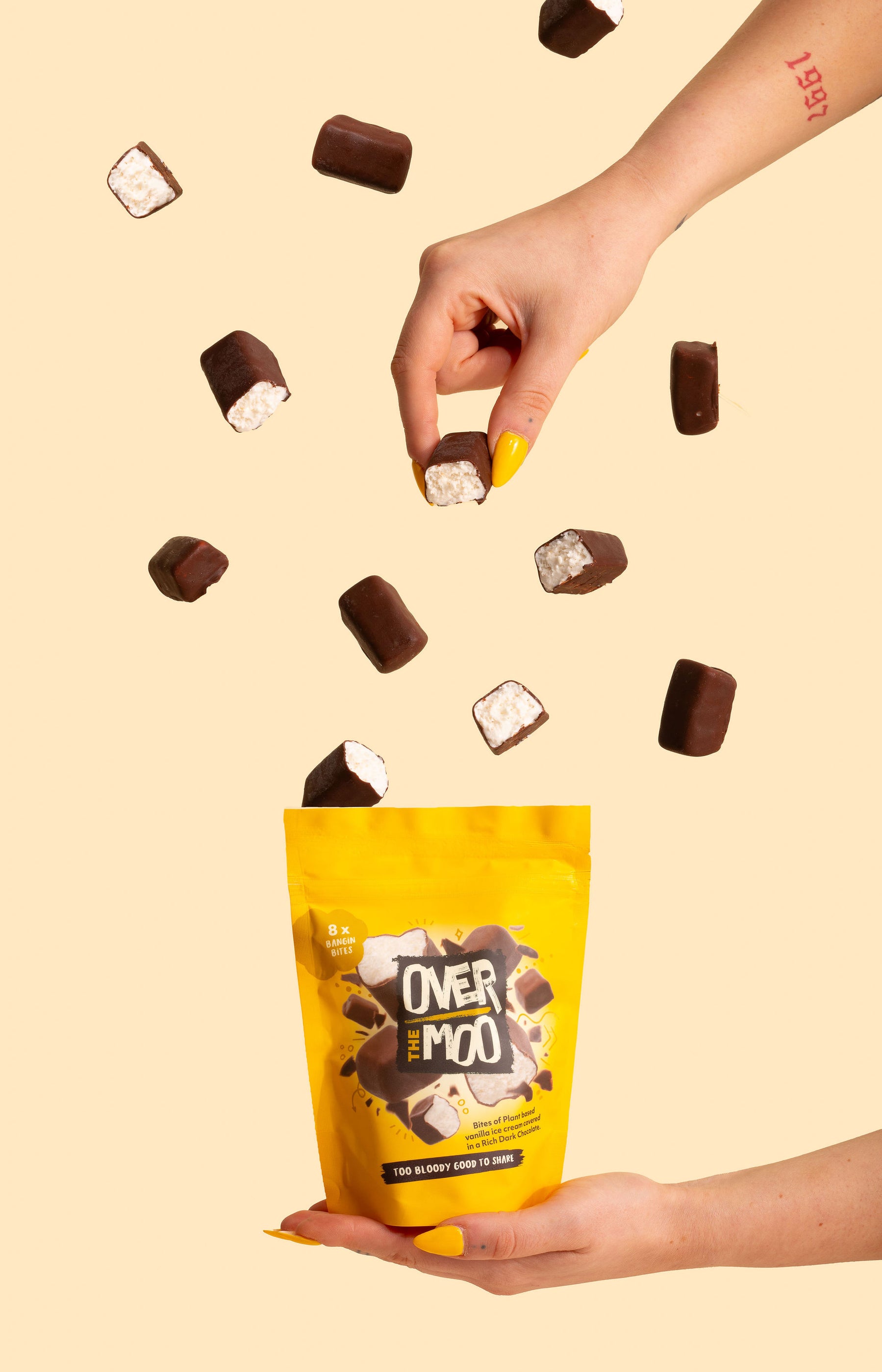 Over The Moo Vanilla Ice Cream Bites | Vegan Vanilla Ice Cream Bites UK ...