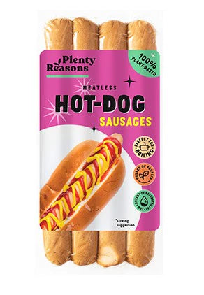 Plenty Reasons Meatless Hotdog Sausages (180g) — Mighty Plants
