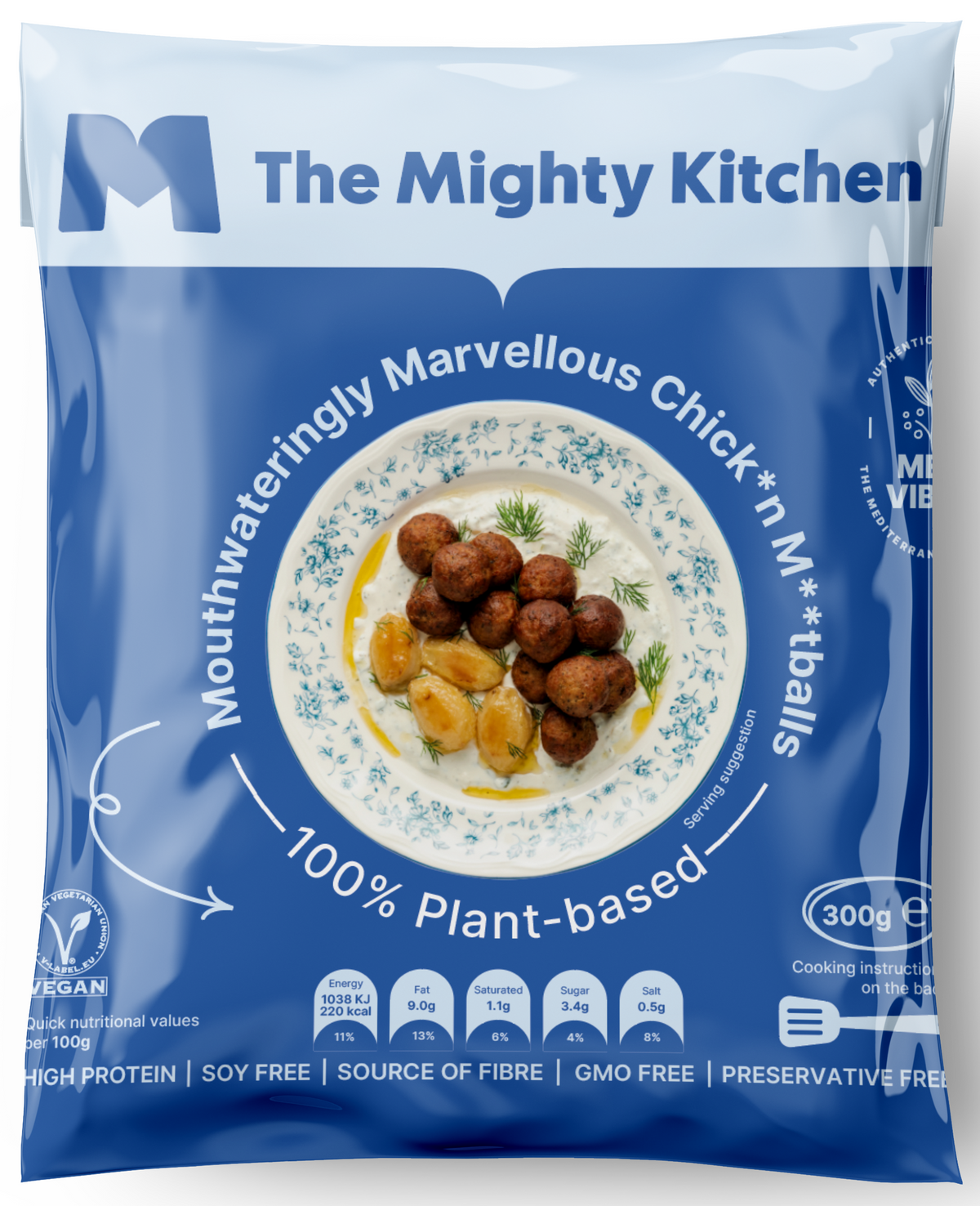 The Mighty Kitchen Chick*n Meatballs (300g) — Mighty Plants