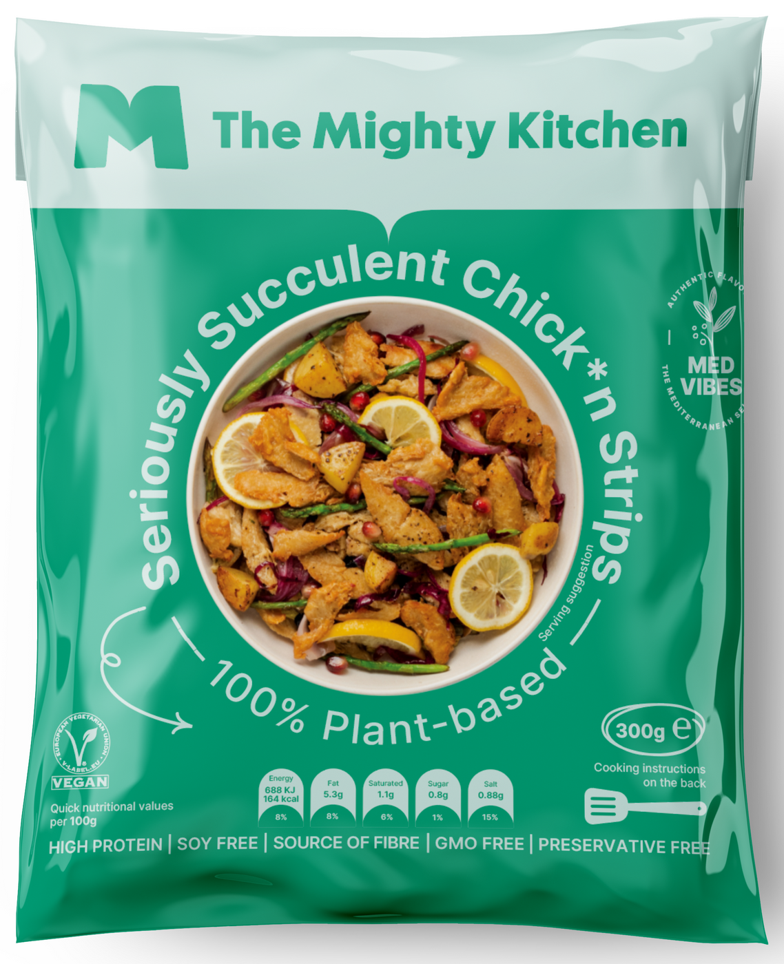 The Mighty Kitchen Chick*n Strips (300g) — Mighty Plants
